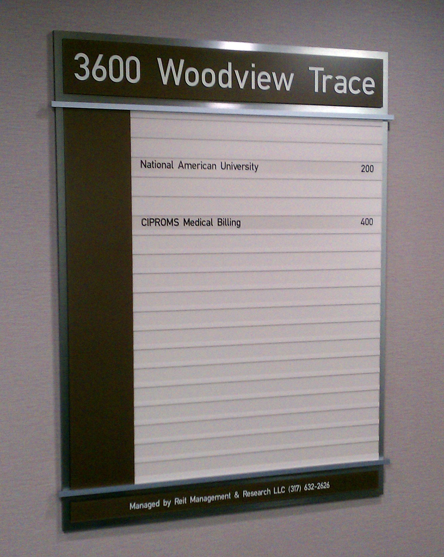 Essential Architectural Signs Directional Gallery Indianapolis