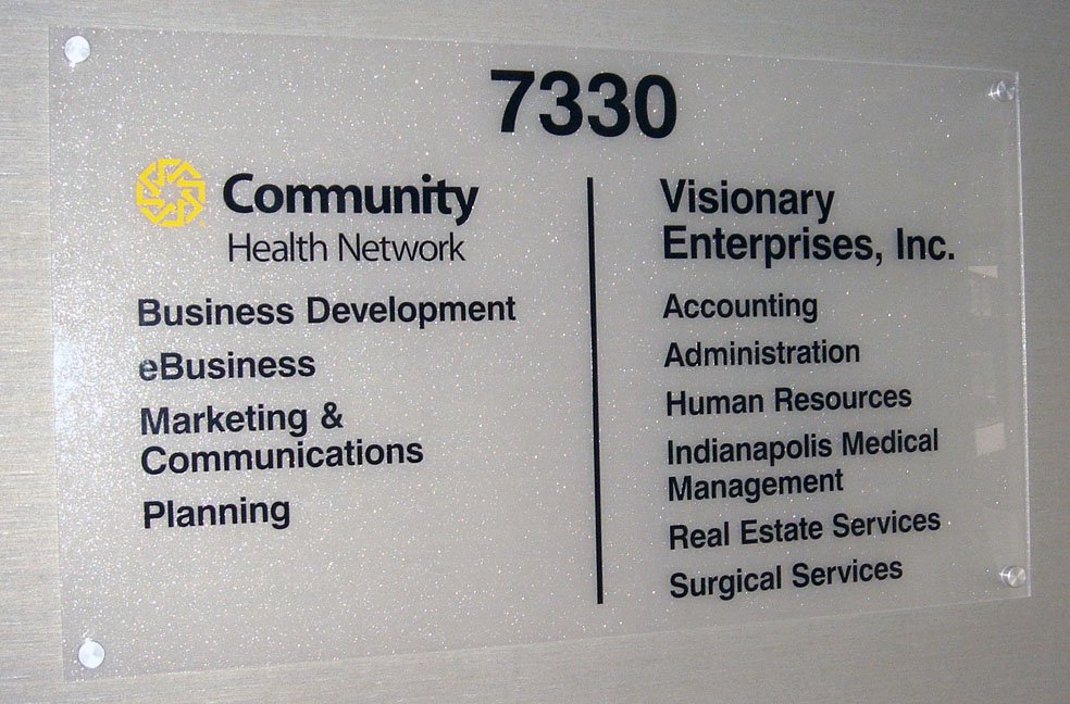 Essential Architectural Signs Directional Gallery Indianapolis