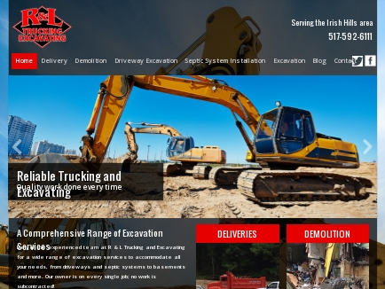 R & L Trucking and Excavating | Excavating Brooklyn, MI